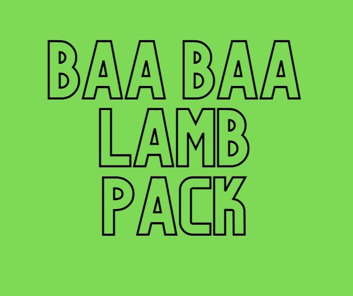 Baa Baa Lamb Pack $475 (35-36 lbs) WHOLE SMALL LAMB | Kindred Crossings LLC